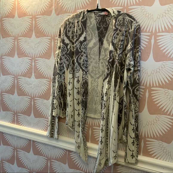 Vintage | Tops | Y2k Shrug 200s Pattern Overcoat Cardigan Fairy Grunge ...